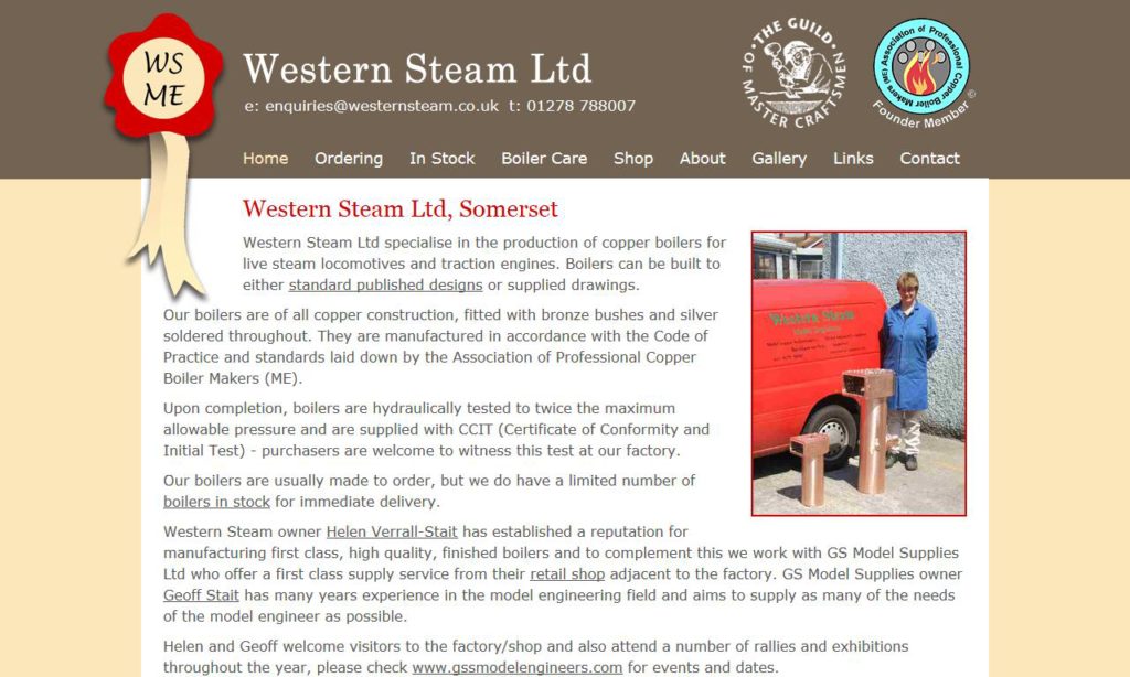 Cheddar Valley Steam • Model Boilers • Wild About Steam